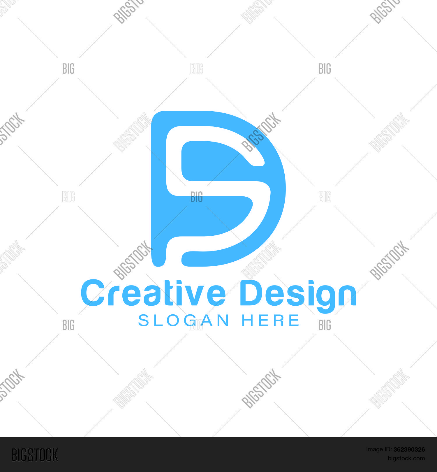 Initial Letter D S. Vector & Photo (Free Trial) | Bigstock