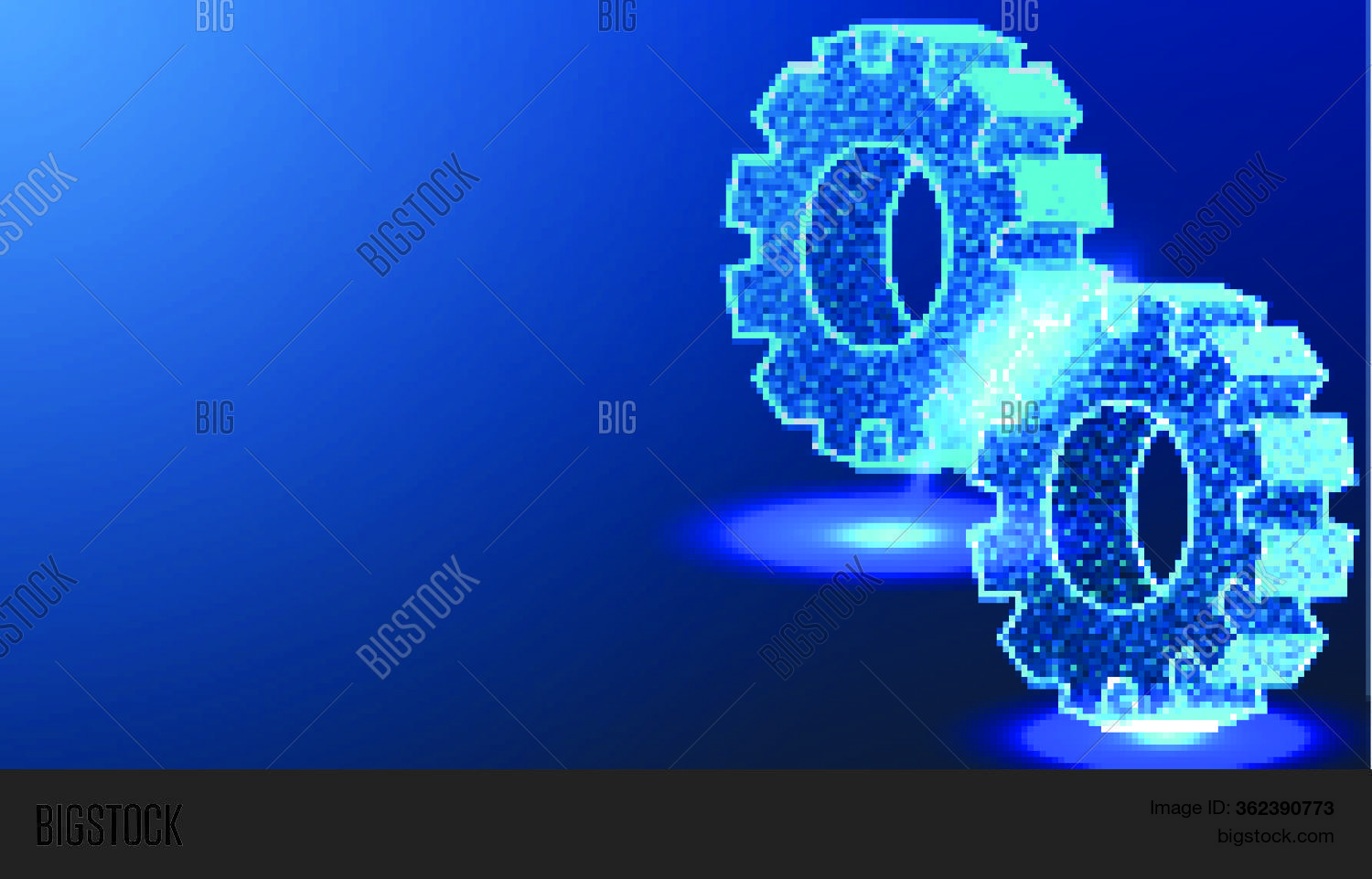 Two Gear, Cog Wheel. Vector & Photo (Free Trial) | Bigstock