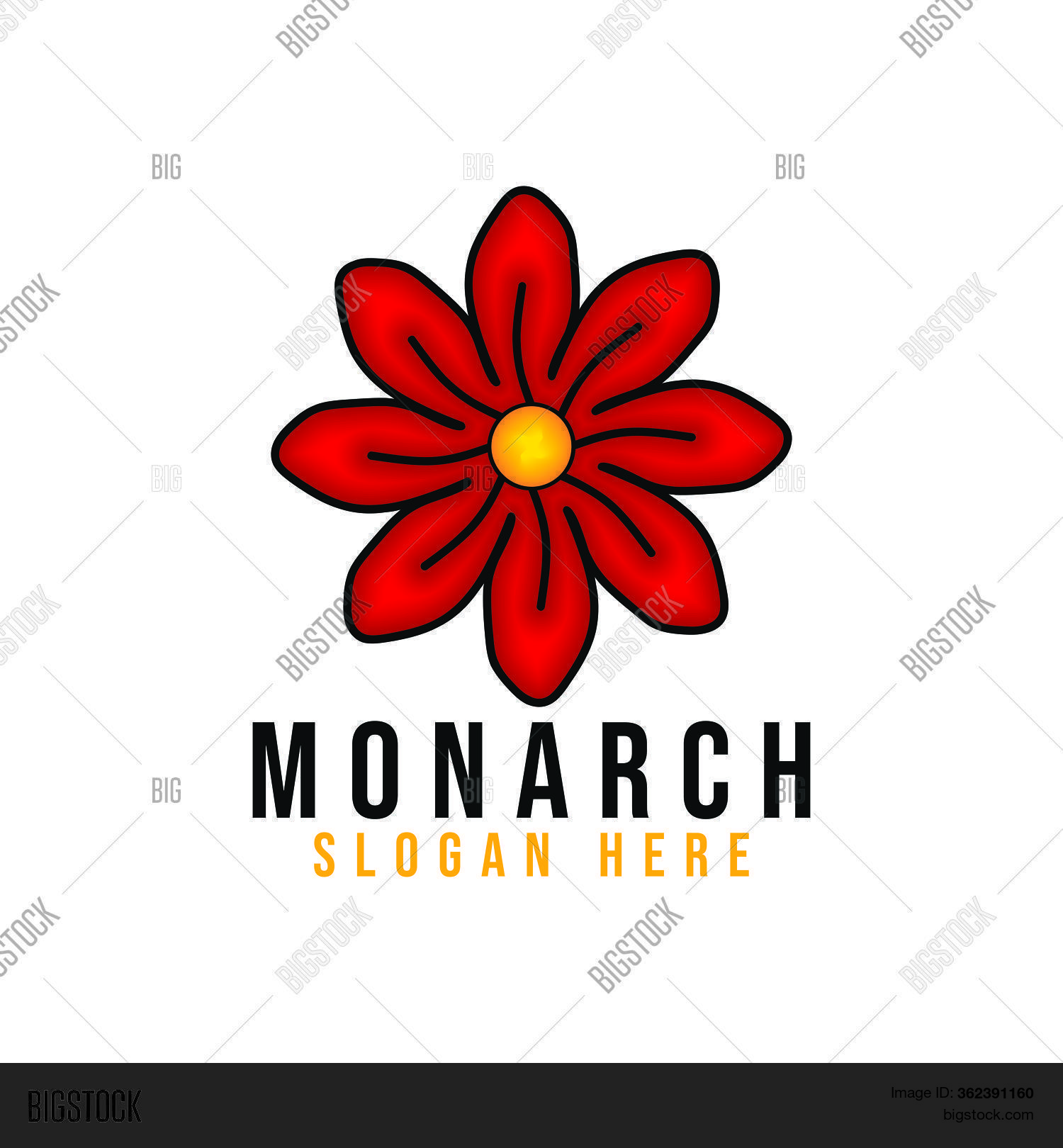 Lily Flower Logo Vector & Photo (Free Trial) | Bigstock