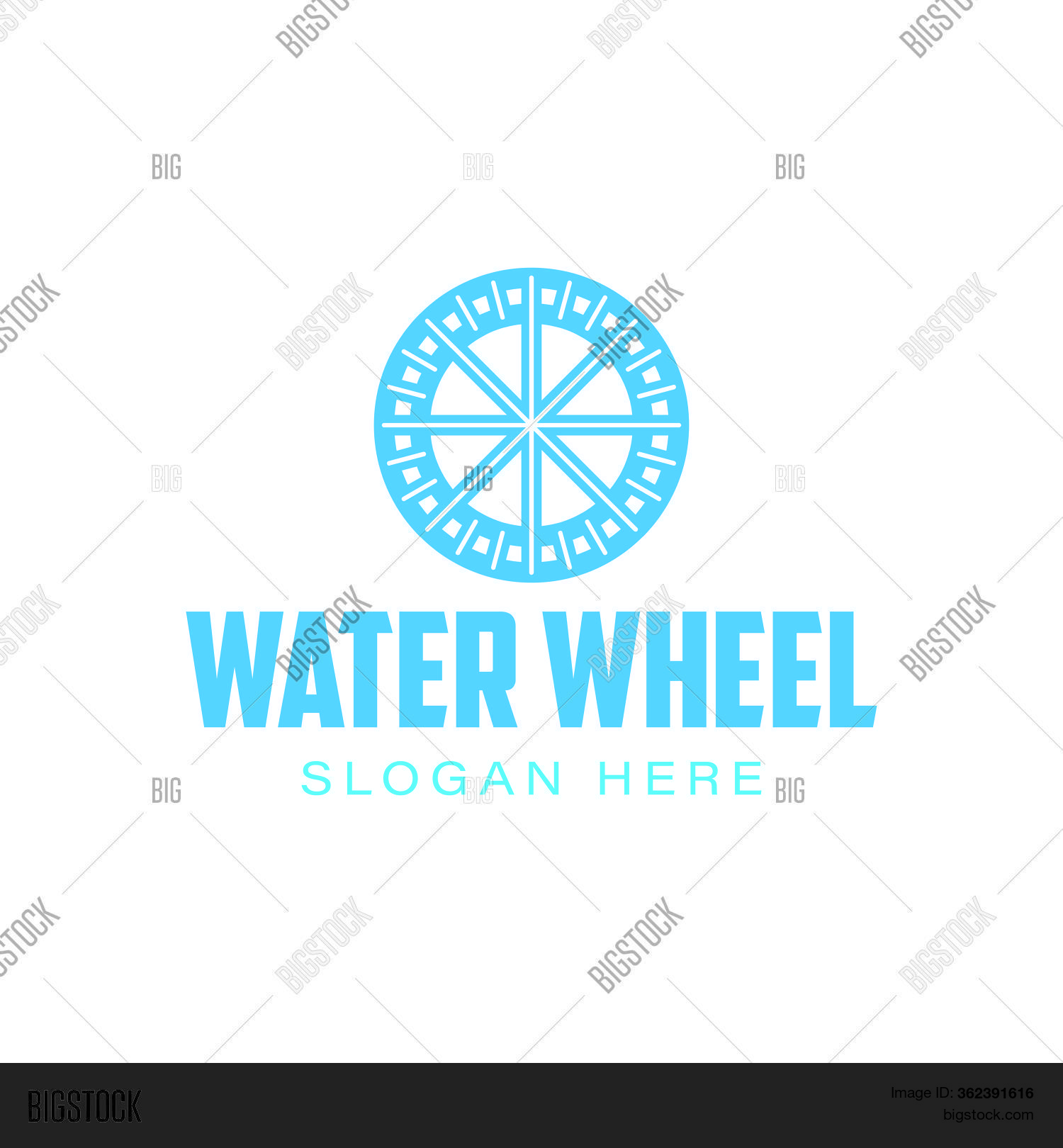 Round Water Wheel, Vector & Photo (Free Trial) | Bigstock