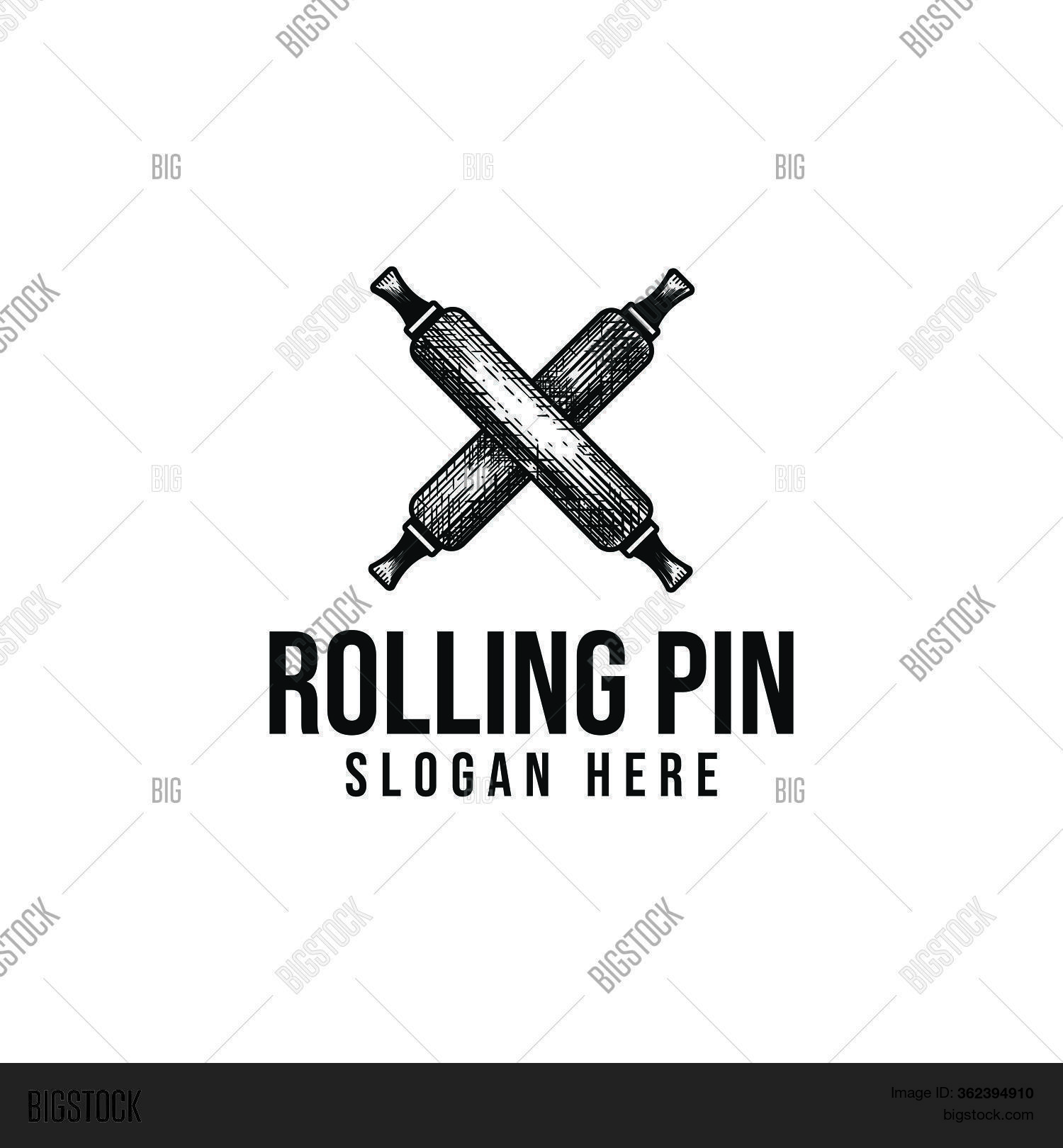 Rolling Pin, Vintage Vector & Photo (Free Trial) | Bigstock