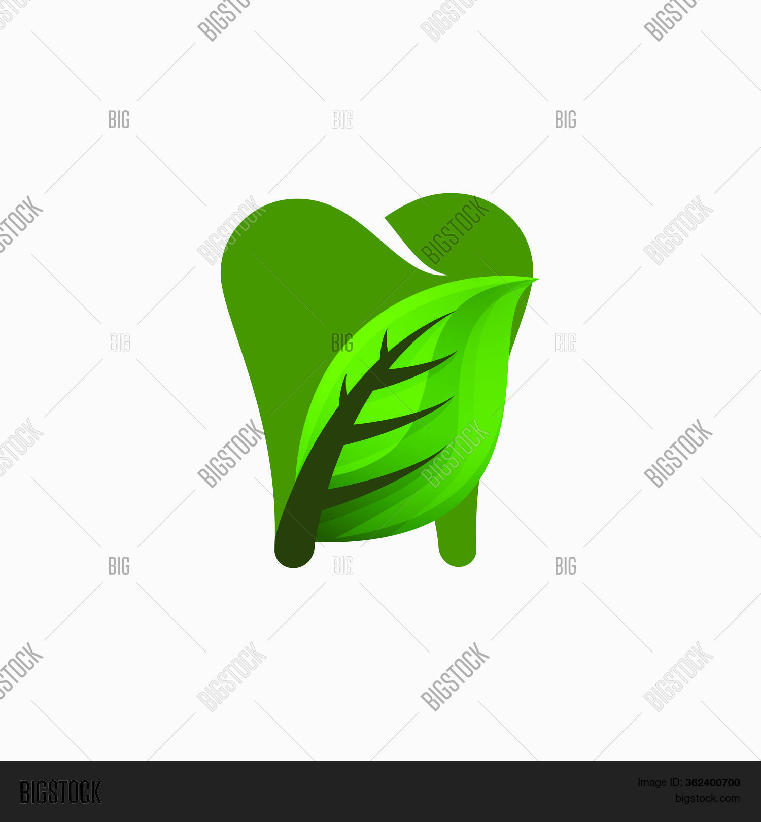 Nature Dental Leaf Vector & Photo (Free Trial) | Bigstock