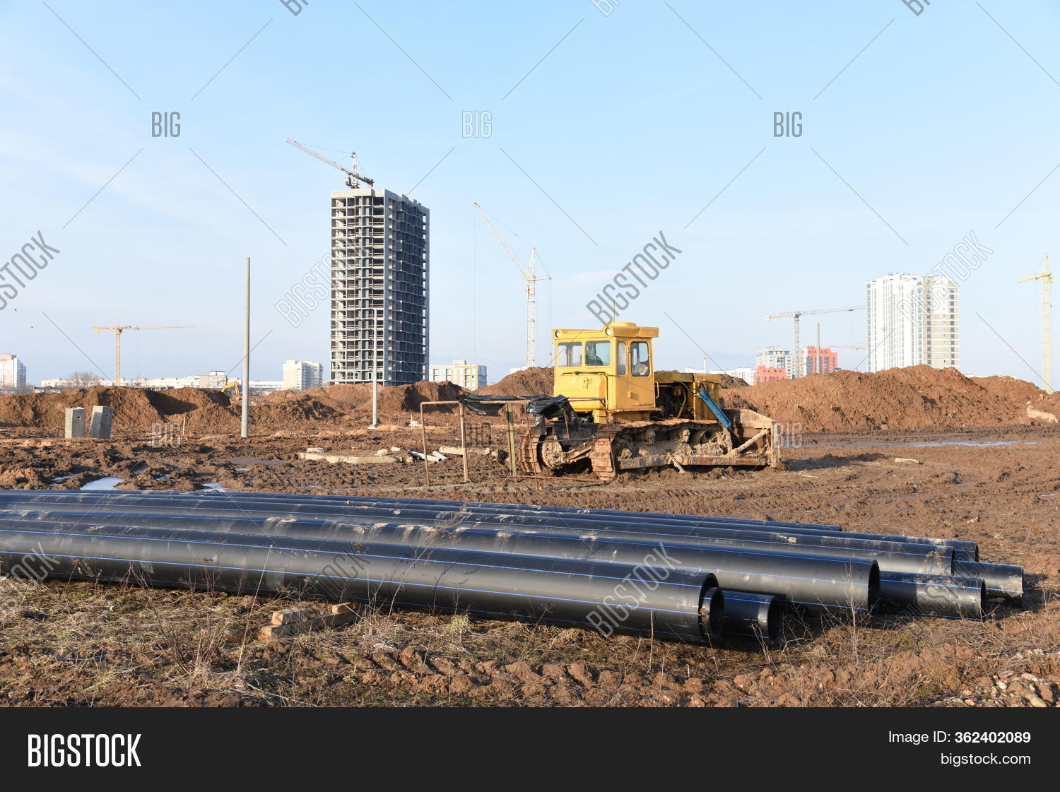 Bulldozer Building Image & Photo (Free Trial) | Bigstock