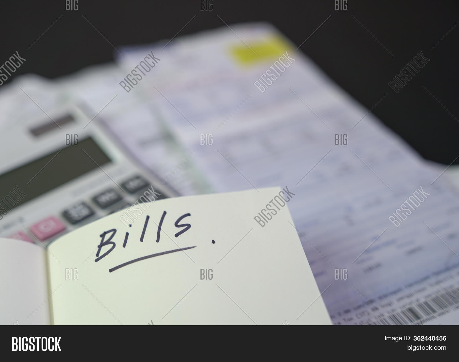 Notepad Words, Bills Image & Photo (Free Trial) | Bigstock