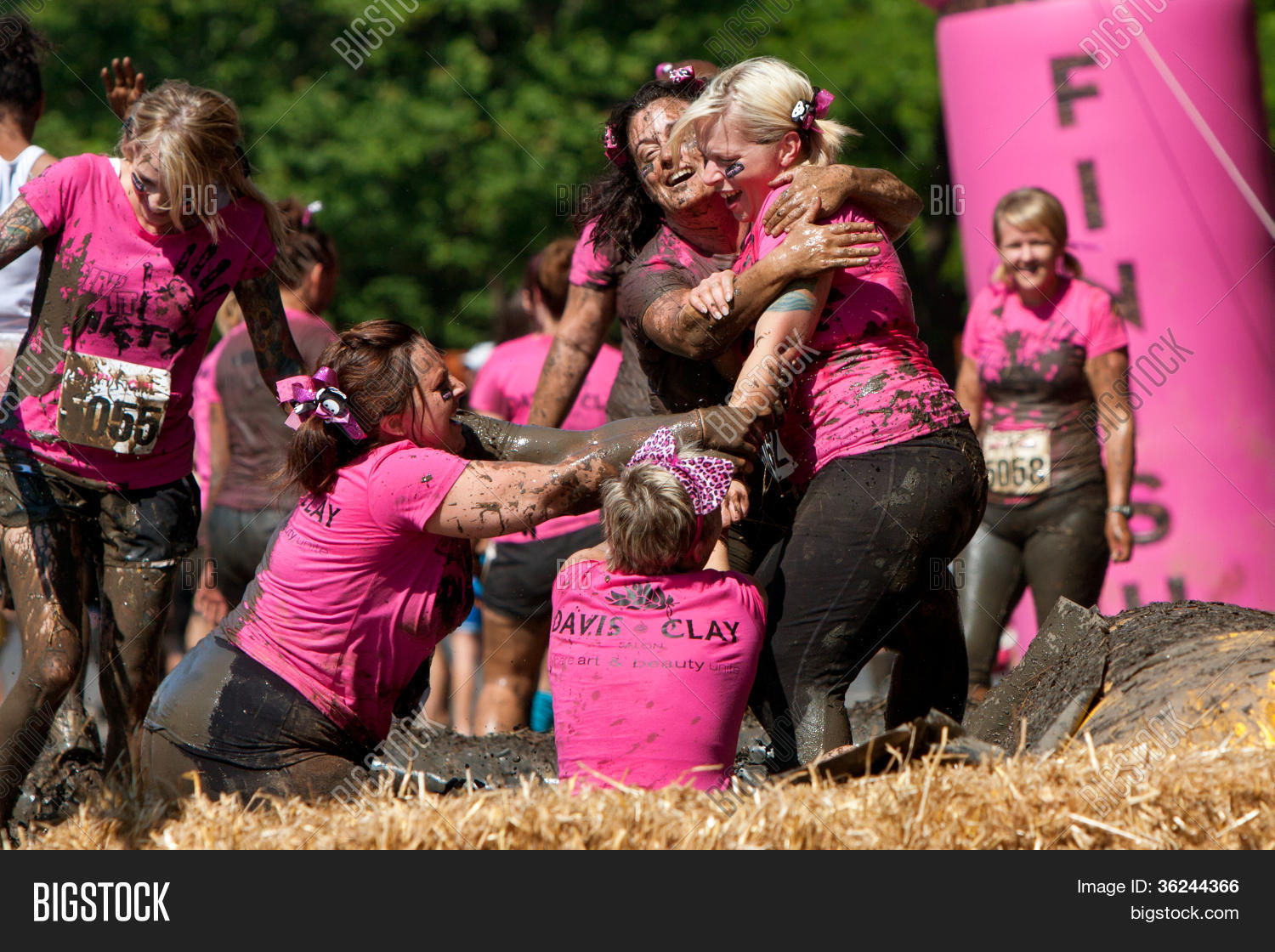 Women Play Around Mud Image & Photo (Free Trial) | Bigstock