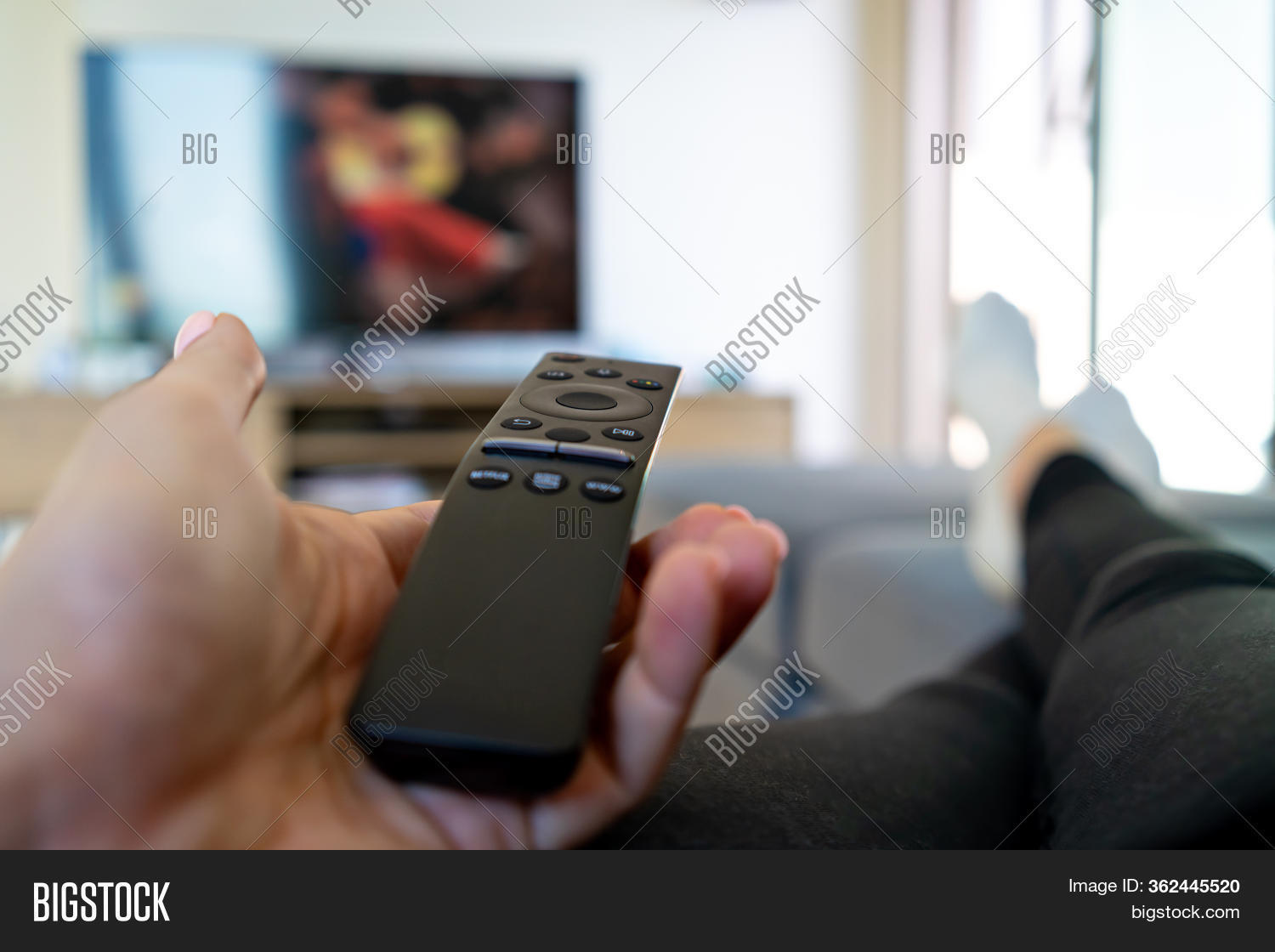 Watching Tv, Hand Image & Photo (Free Trial) | Bigstock