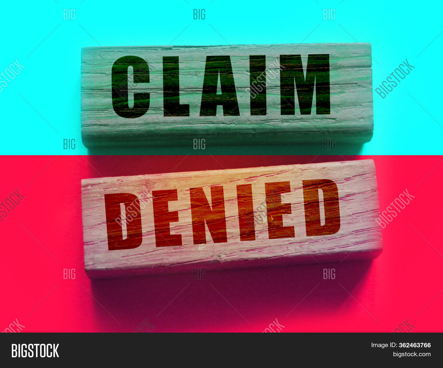 Claim Denied On Wooden Image & Photo (Free Trial) | Bigstock