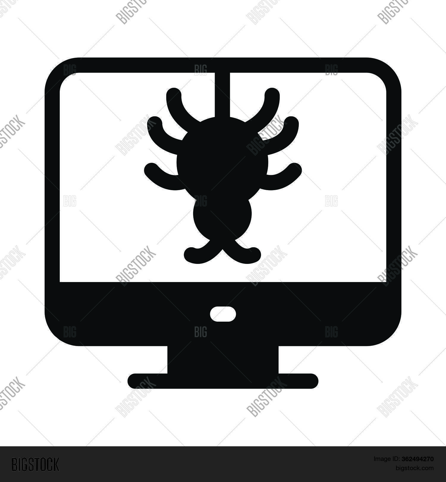 Bug Icon Website Vector & Photo (Free Trial) | Bigstock