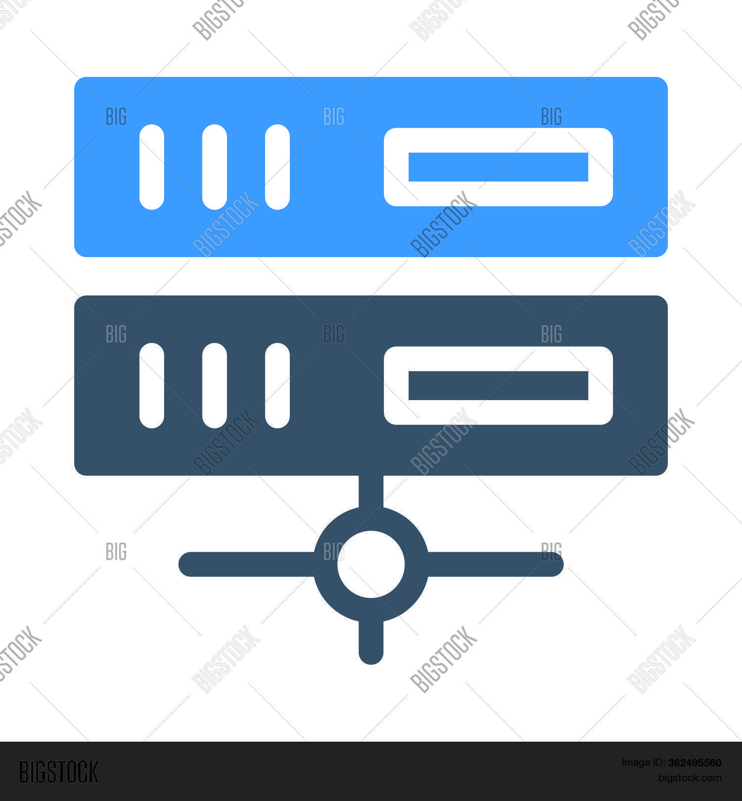 Server Icon Website Vector & Photo (Free Trial) | Bigstock