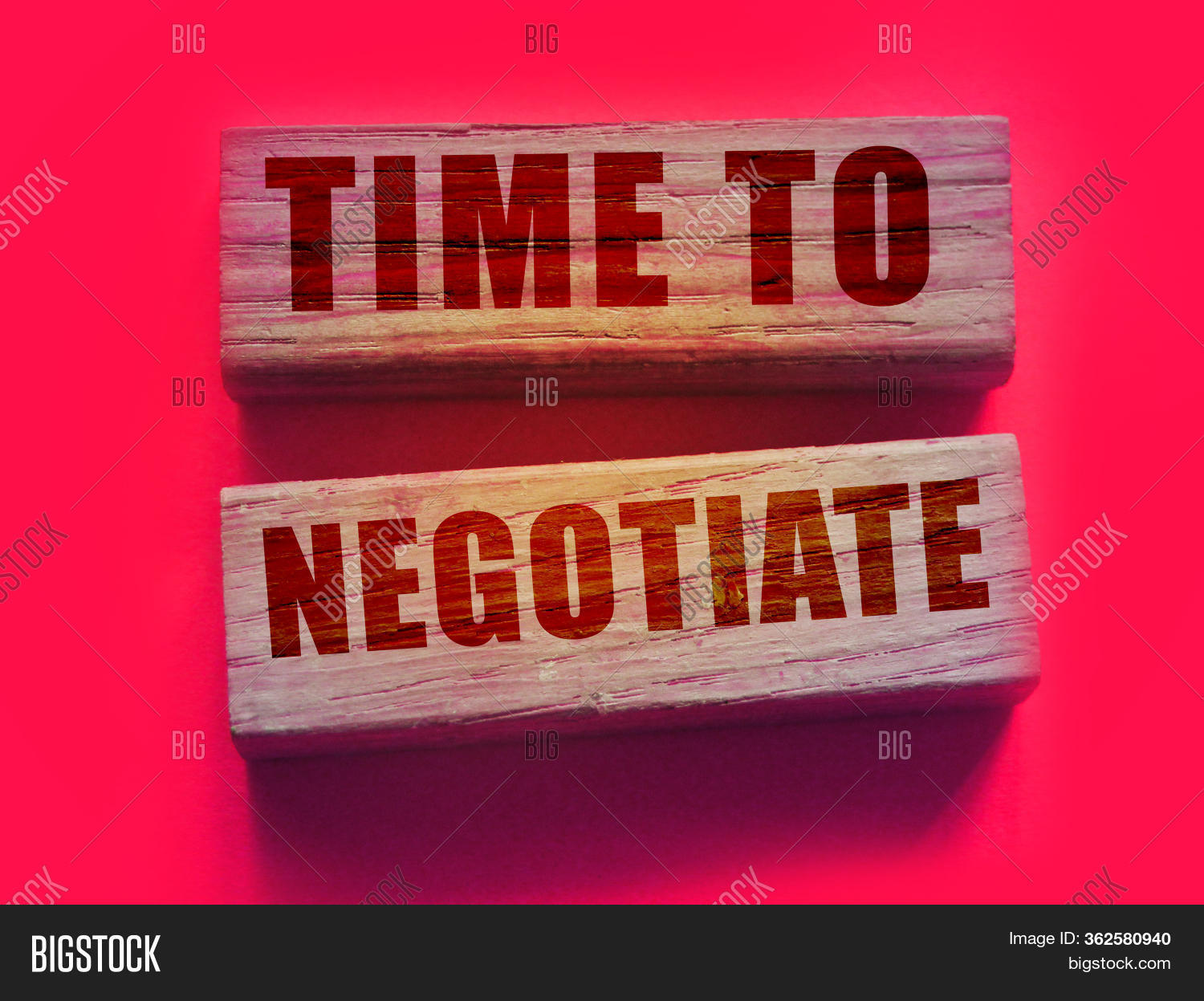 Time Negotiate Text On Image & Photo (Free Trial) | Bigstock