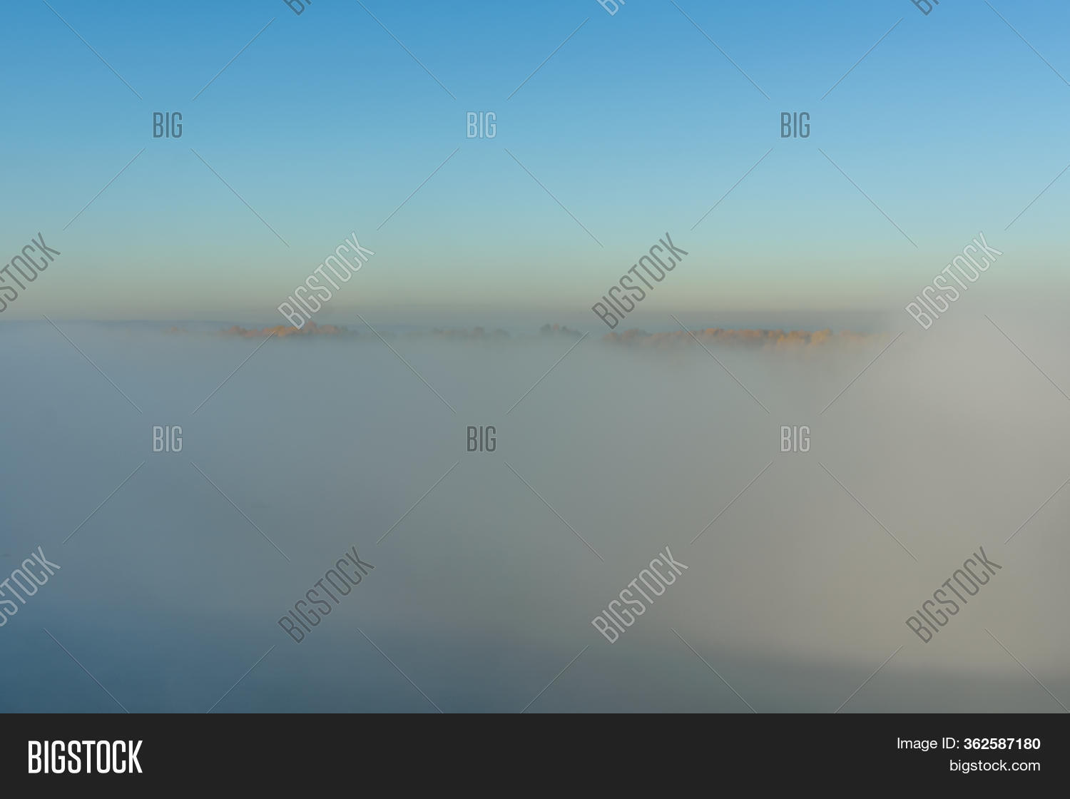 Fog Over Water On Image & Photo (Free Trial) | Bigstock