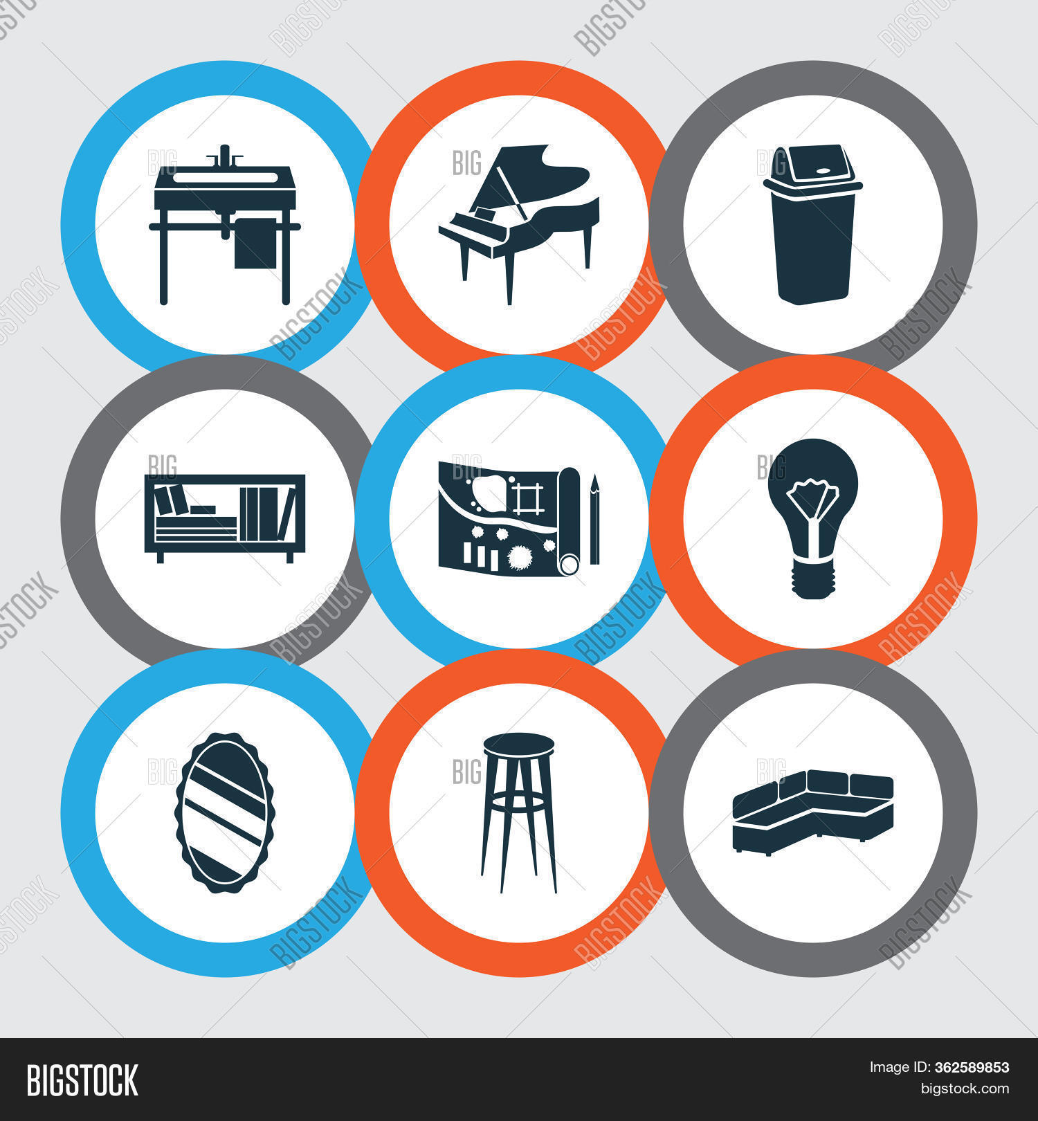Home Decoration Icons Image & Photo (Free Trial) | Bigstock