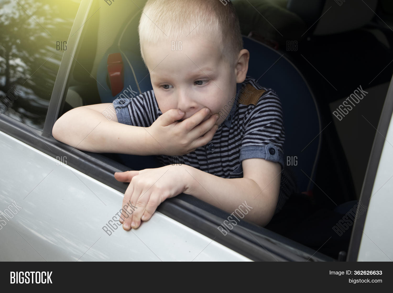 Child Rocked Car Seat Image & Photo (Free Trial) | Bigstock