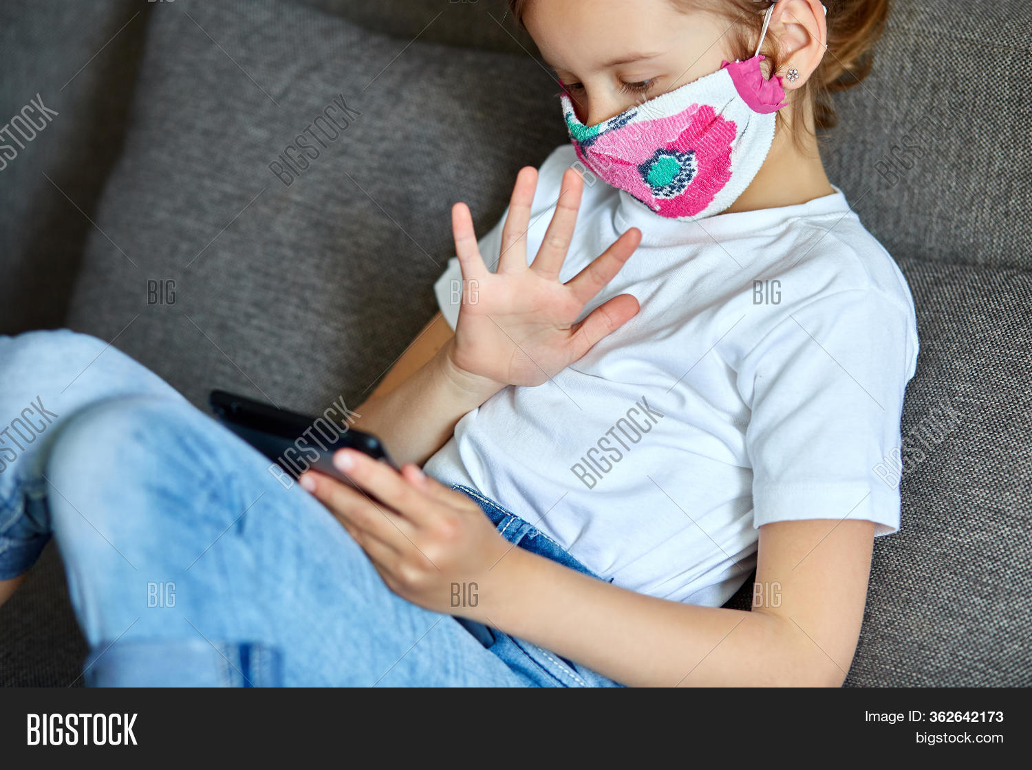 Little Child Girl Mask Image & Photo (Free Trial) | Bigstock