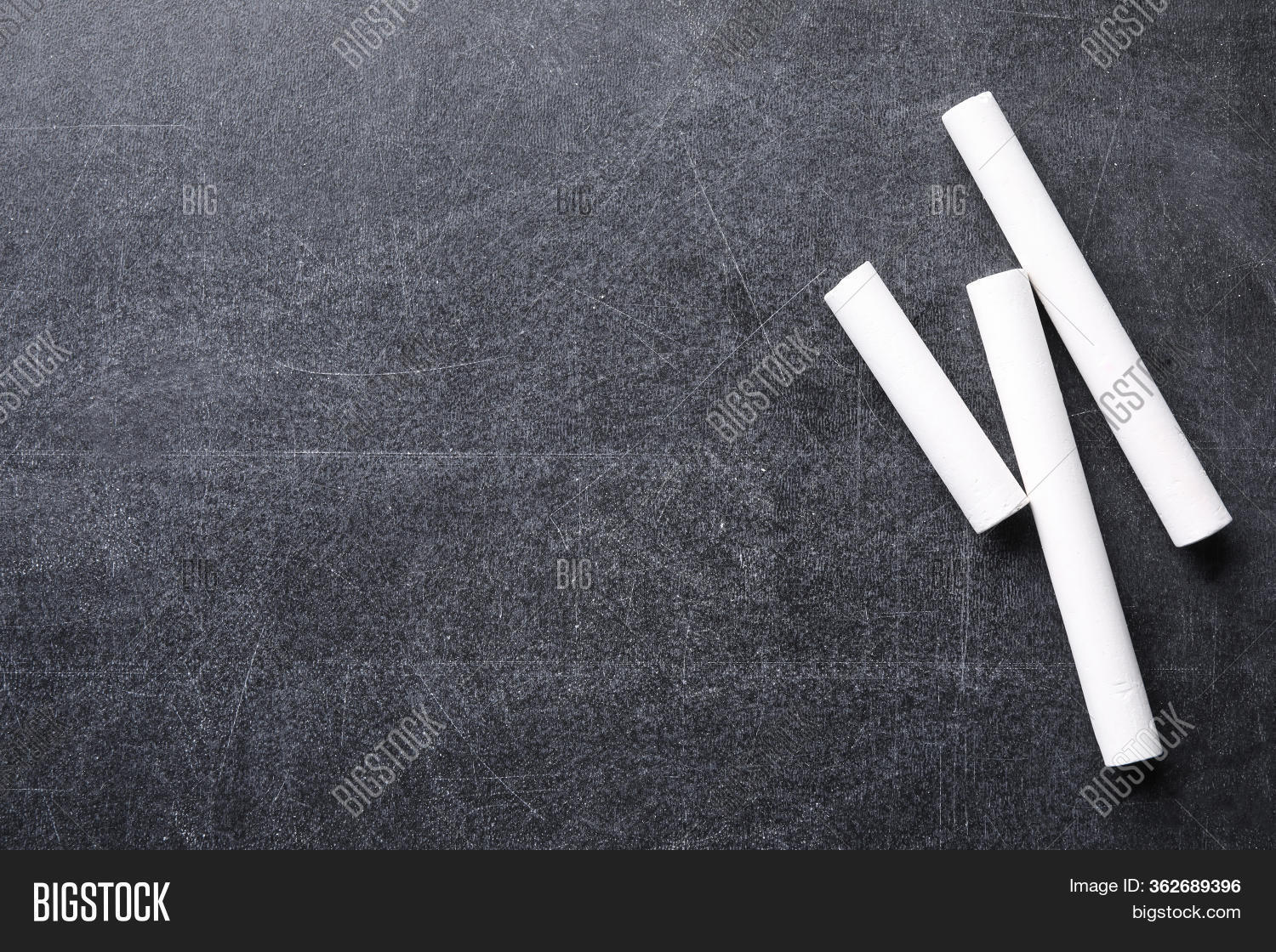 Pieces White Chalk On Image & Photo (Free Trial) | Bigstock