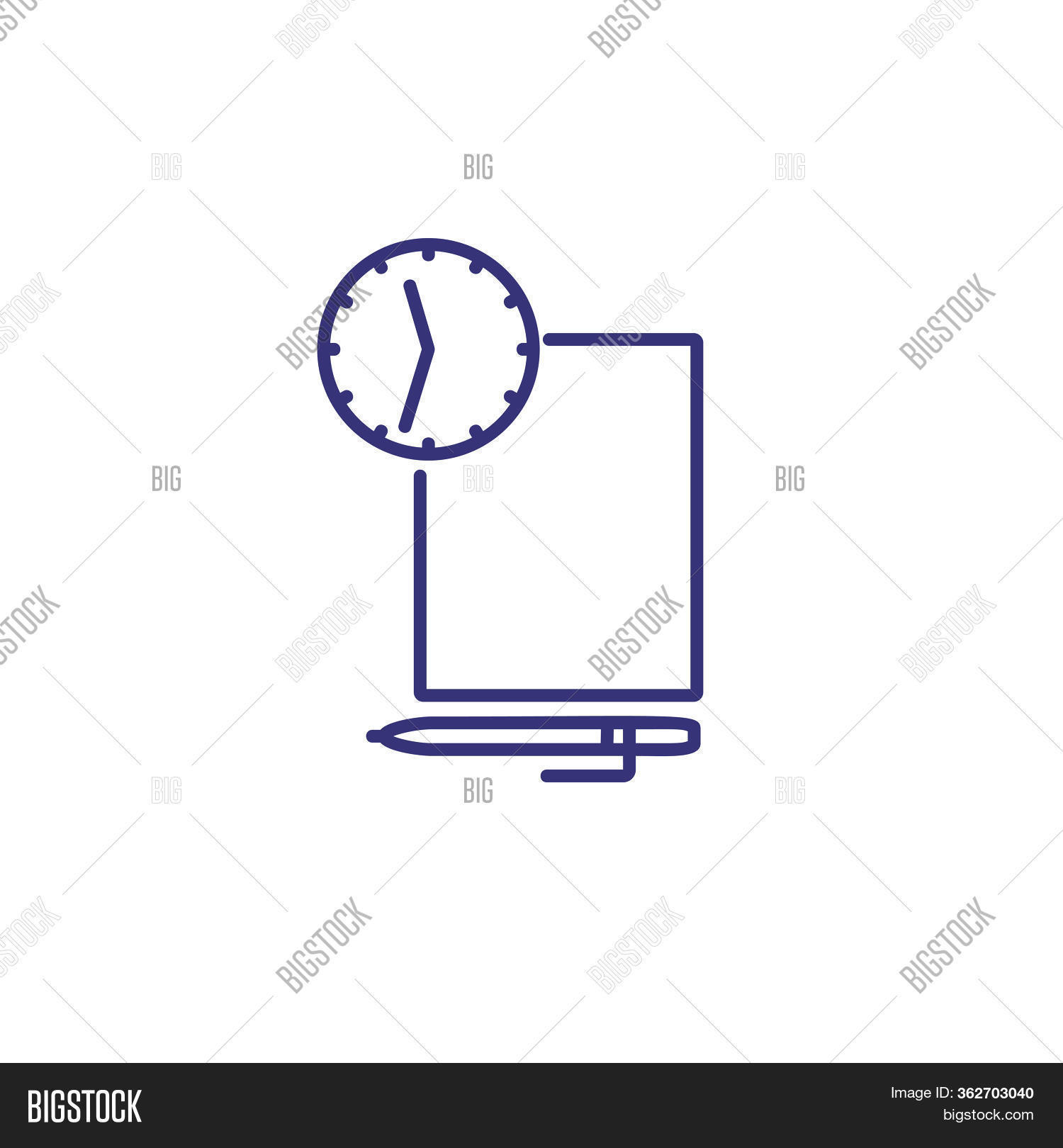 Time Limit Line Icon. Image & Photo (Free Trial) | Bigstock