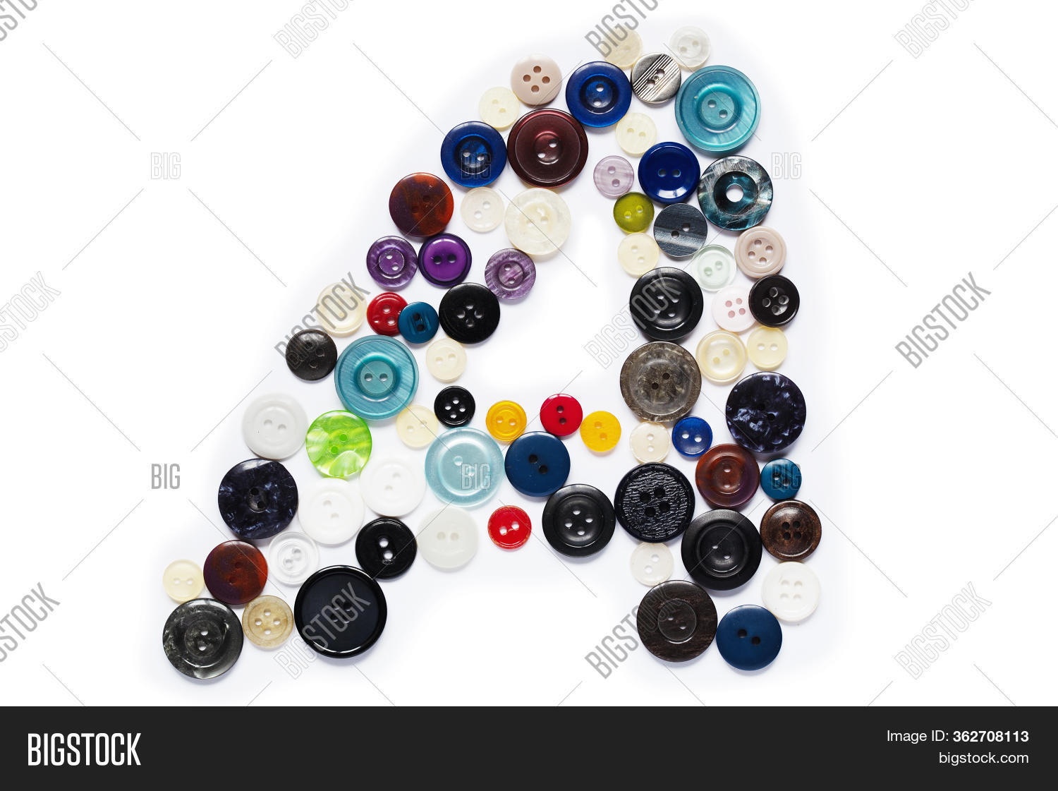 Letter Sewing Button Image & Photo (Free Trial) | Bigstock