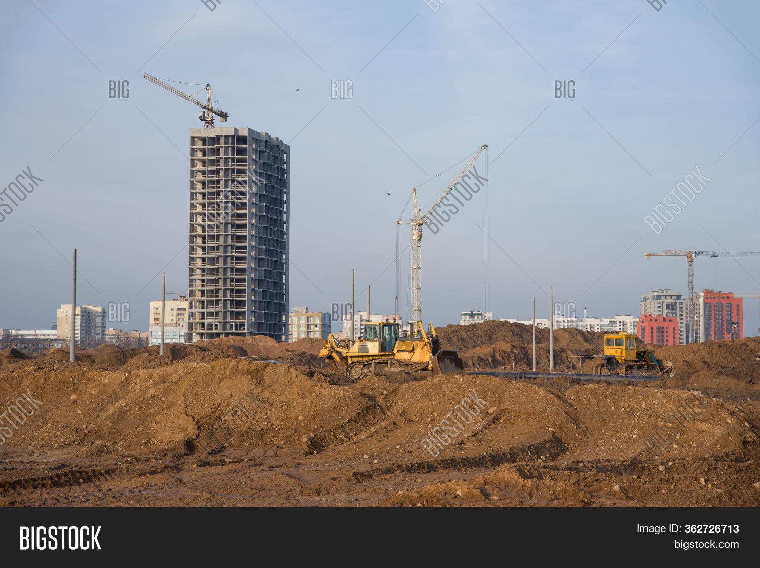 Bulldozer Building Image & Photo (Free Trial) | Bigstock