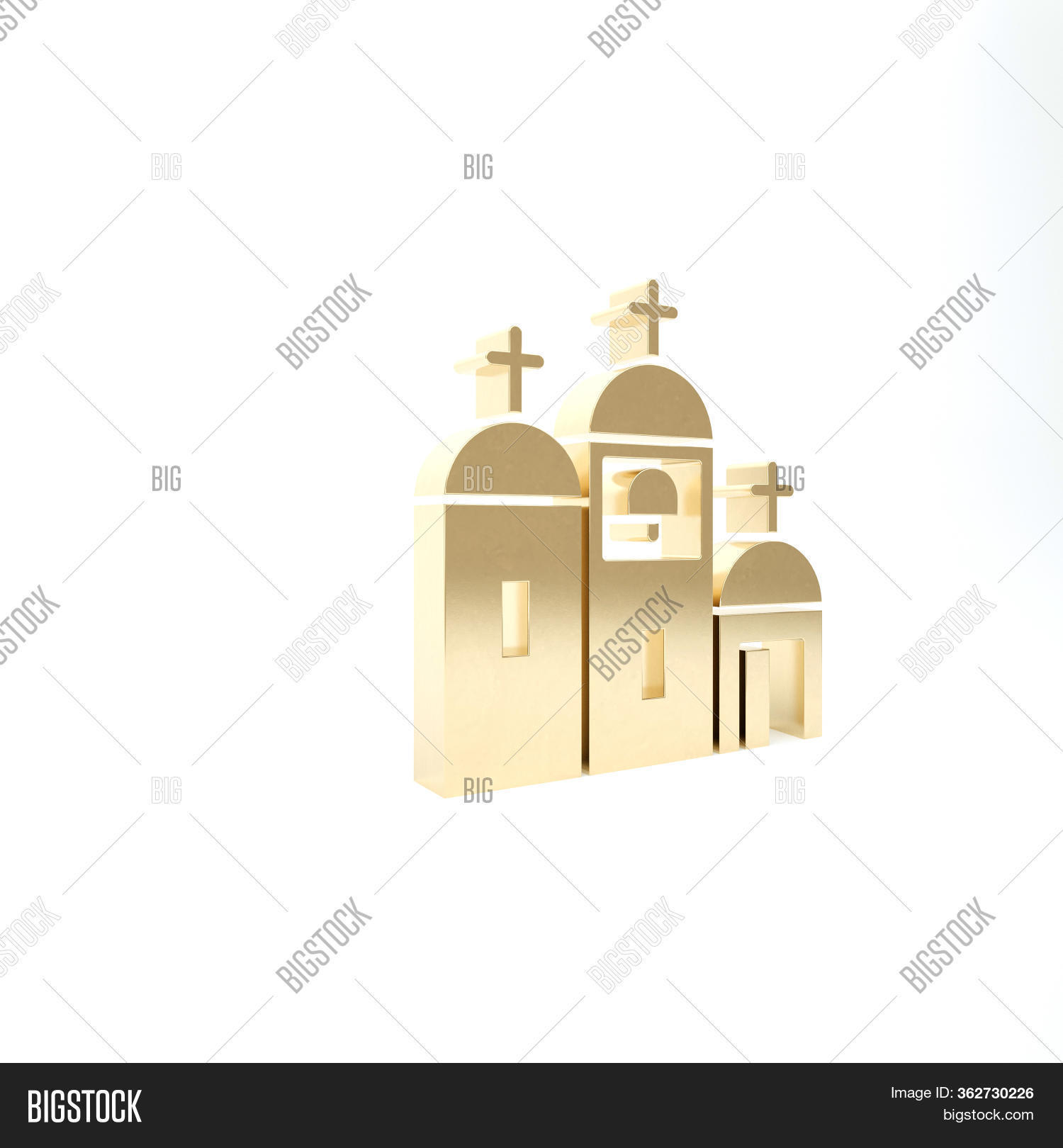 Gold Church Building Image & Photo (Free Trial) | Bigstock