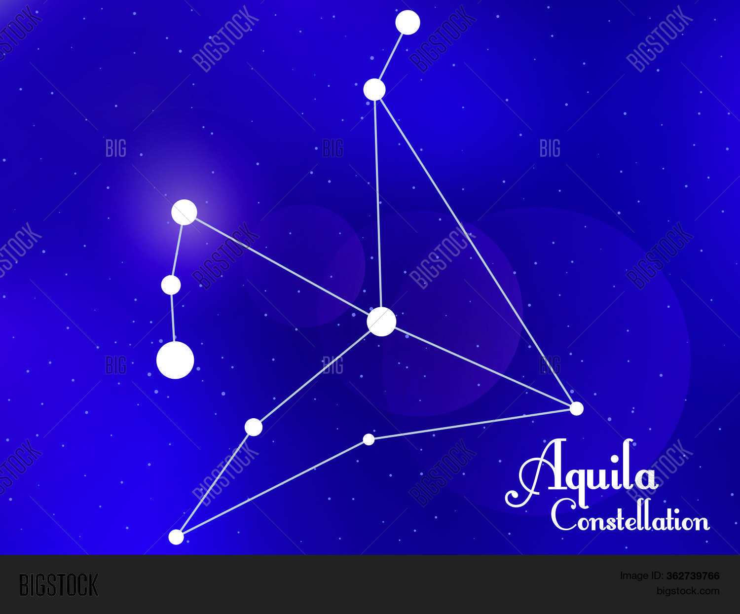 Aquila Constellation Vector & Photo (Free Trial) | Bigstock