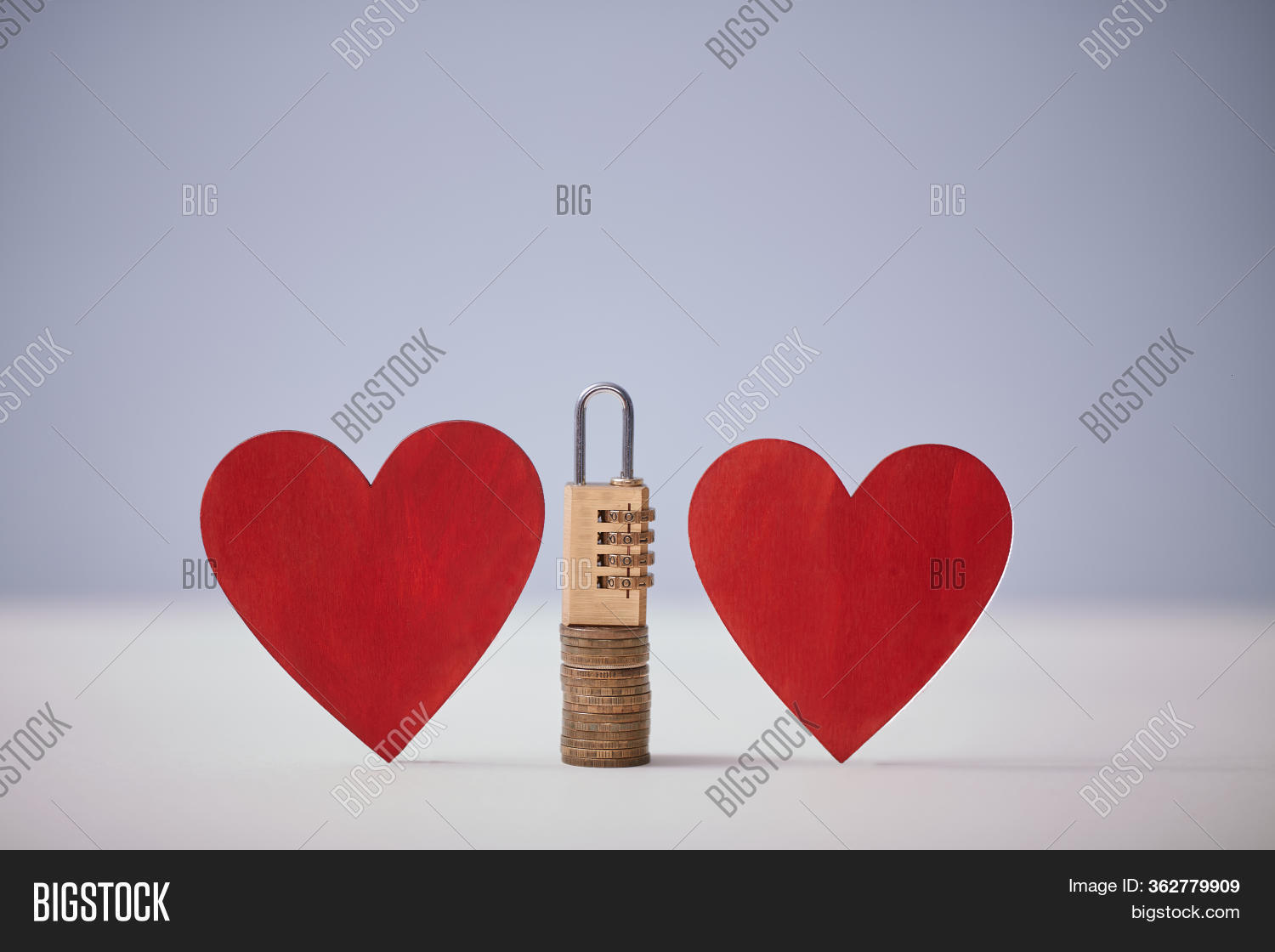Two Red Hearts Stack Image & Photo (Free Trial) | Bigstock