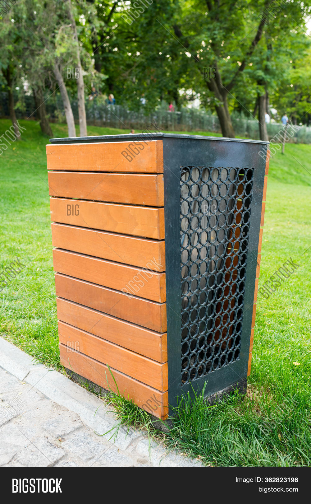 Street Bin Made Wood Image & Photo (Free Trial) | Bigstock