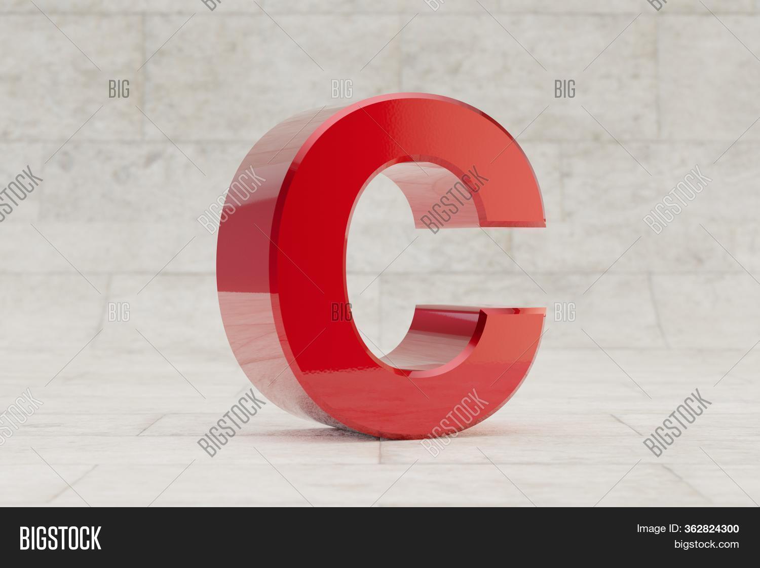 Red 3d Letter C Image & Photo (Free Trial) | Bigstock
