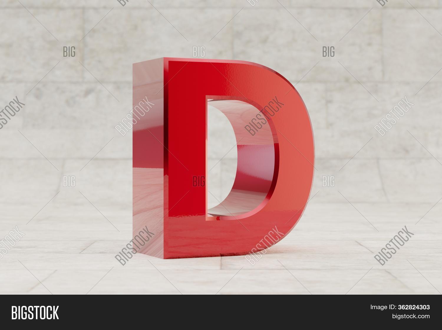 Red 3d Letter D Image & Photo (Free Trial) | Bigstock