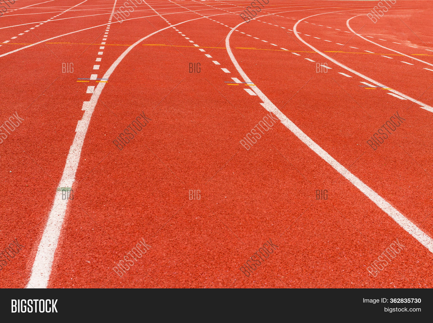White Dash Line On Red Image & Photo (Free Trial) | Bigstock