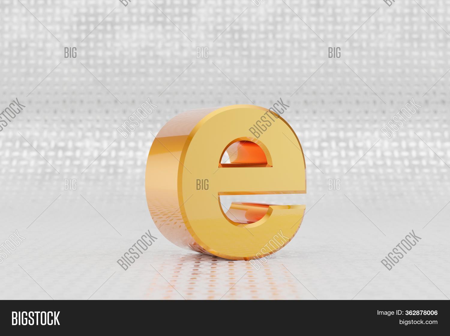 Yellow 3d Letter E Image & Photo (Free Trial) | Bigstock