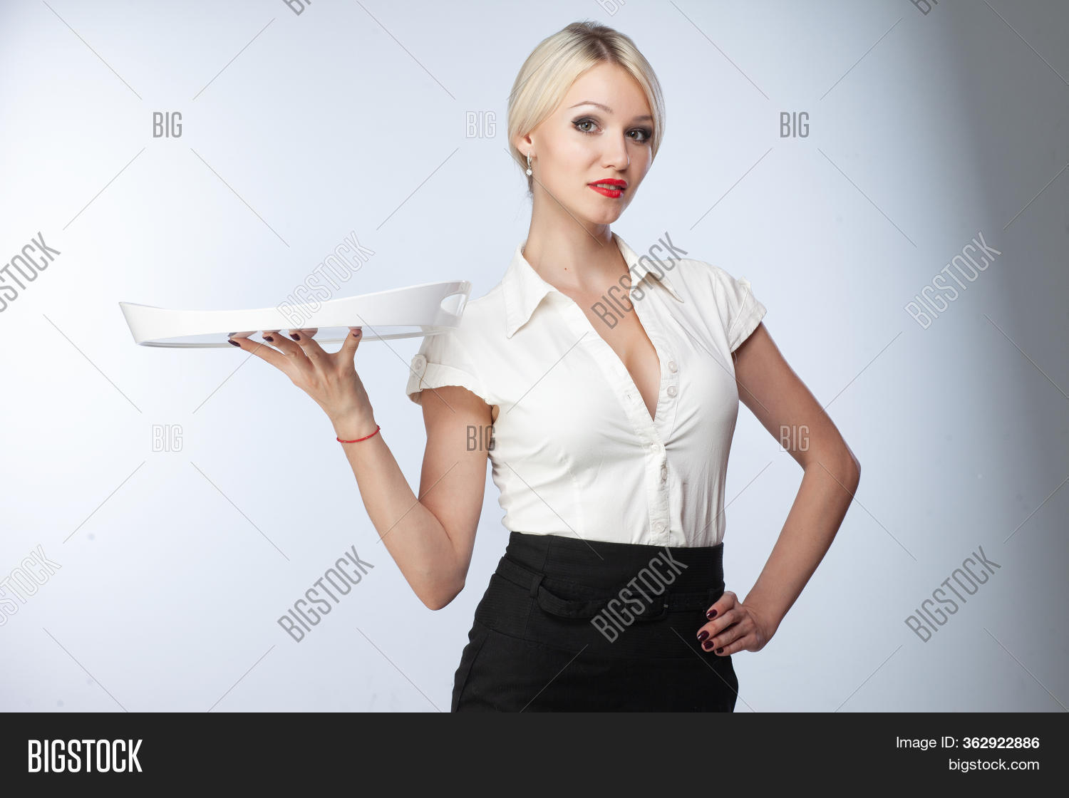 Young Girl Waitress Image & Photo (Free Trial) | Bigstock