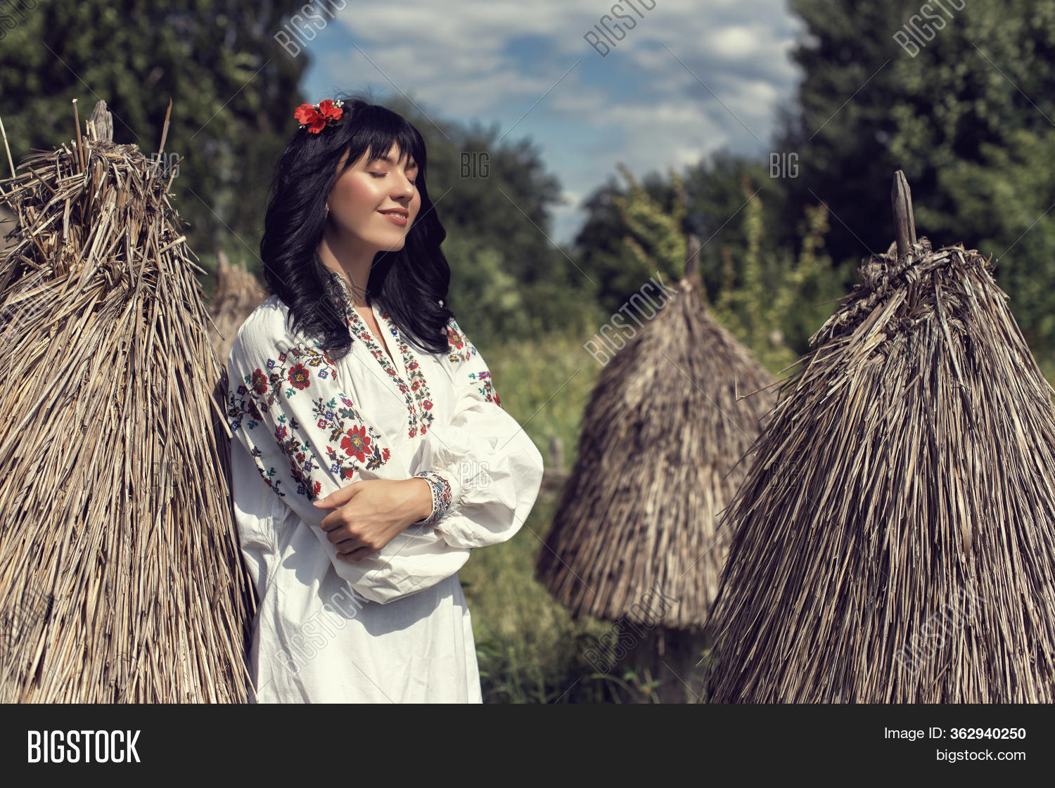 Girl Folk Costume Image & Photo (Free Trial) | Bigstock