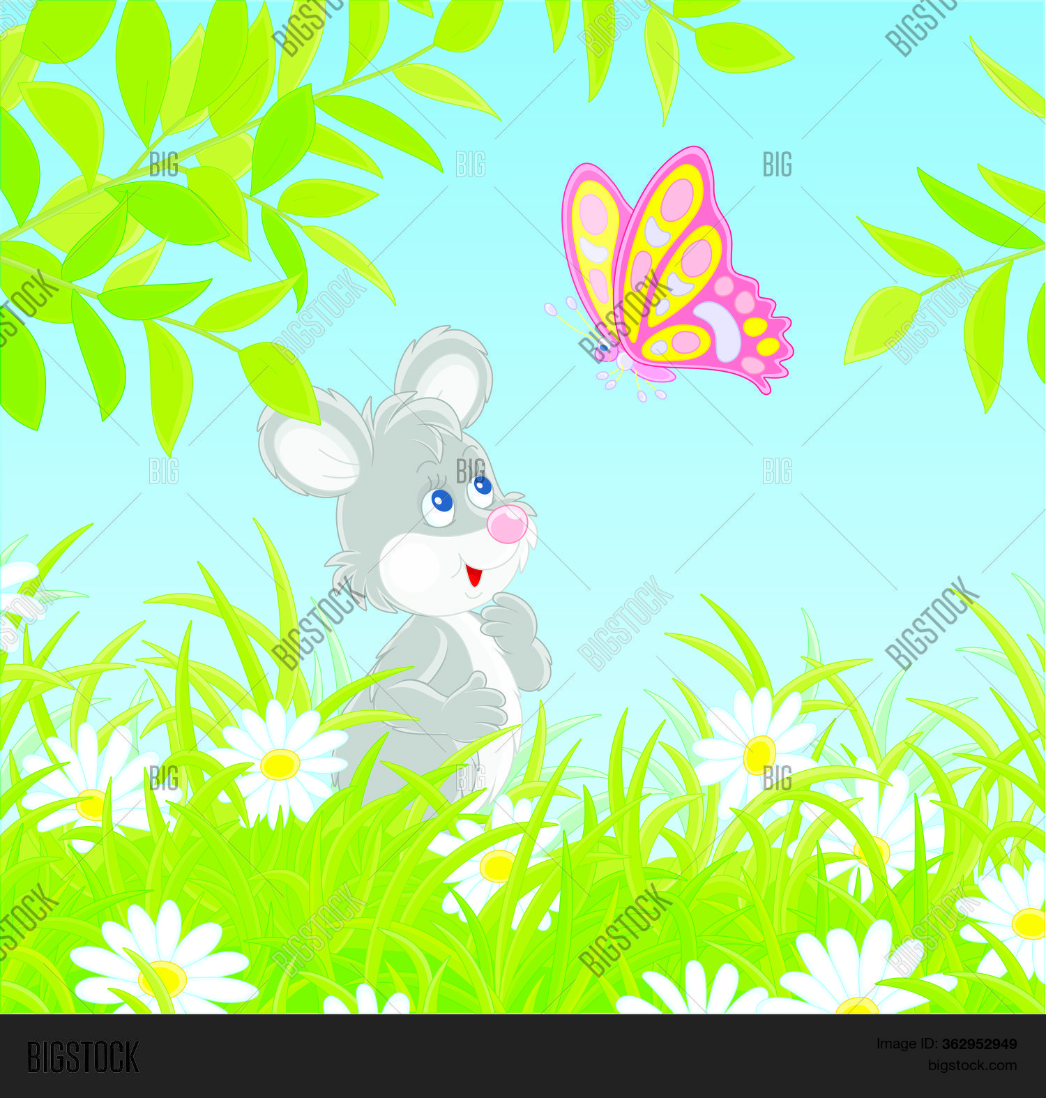 Little Grey Mouse Vector & Photo (Free Trial) | Bigstock