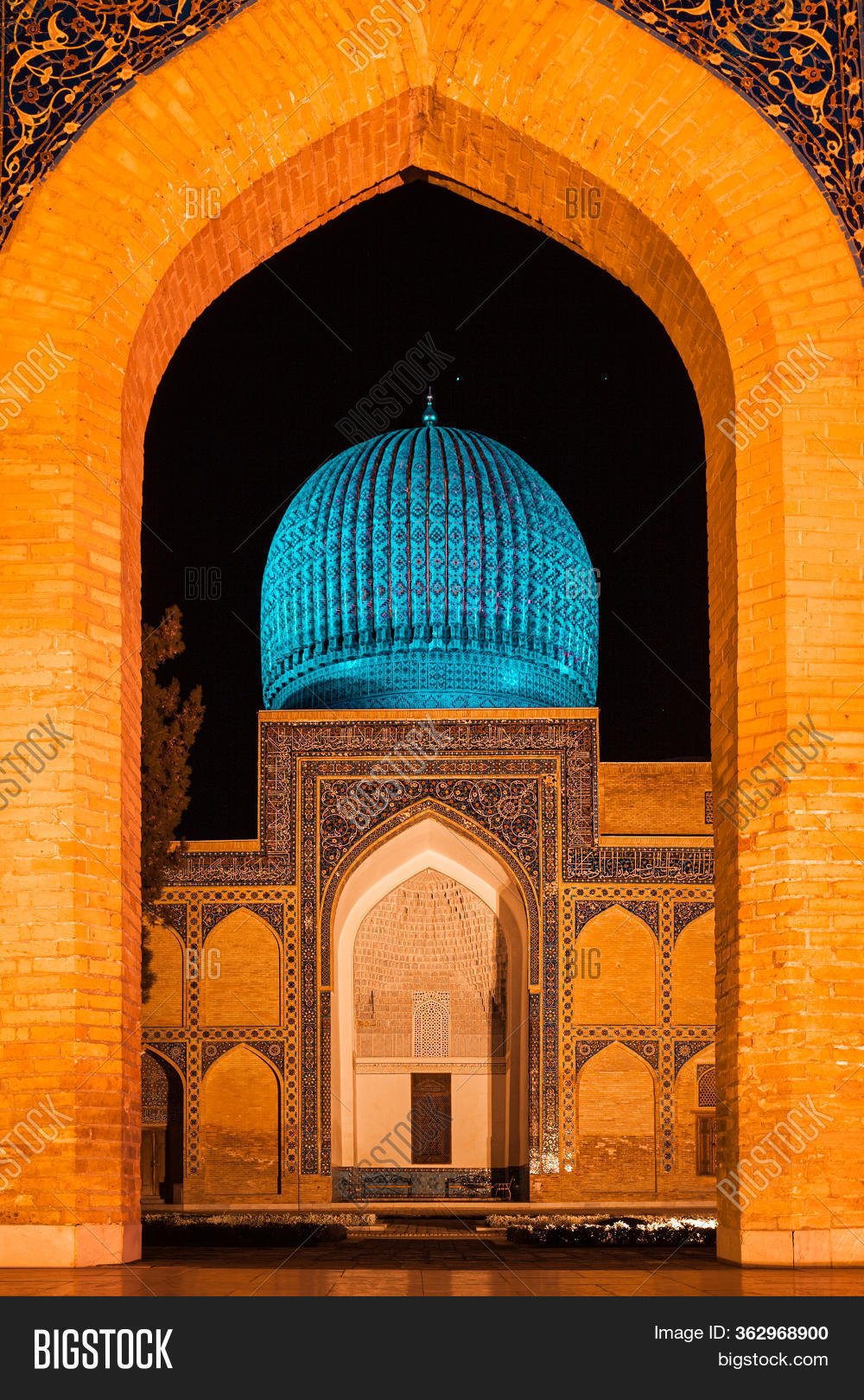 City Samarkand Night, Image & Photo (Free Trial) | Bigstock