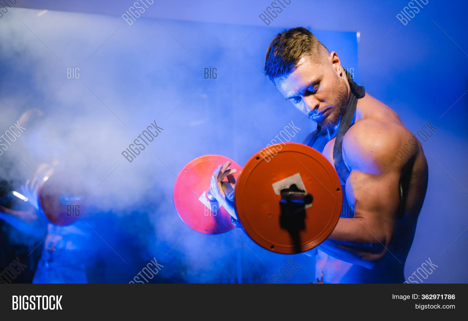 Fit Young Man Lifting Image & Photo (Free Trial) | Bigstock