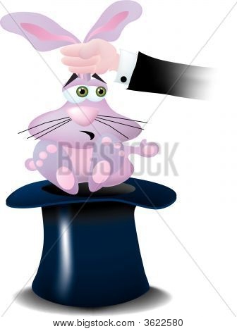 Pull Rabbit Out Hat Vector & Photo (Free Trial) | Bigstock