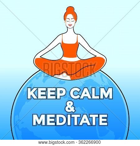 Keep Calm Meditate. Vector & Photo (Free Trial) | Bigstock
