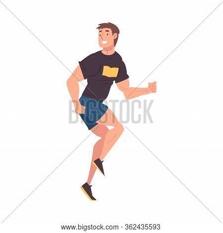 Side View Of Man Running Images, Illustrations & Vectors (Free) - Bigstock