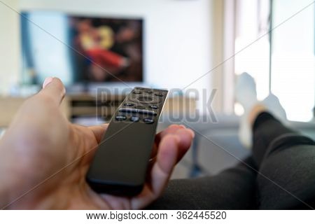 Watching Tv, Hand Image & Photo (Free Trial) | Bigstock