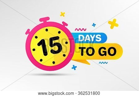 Fifteen Days Left Vector & Photo (Free Trial) | Bigstock