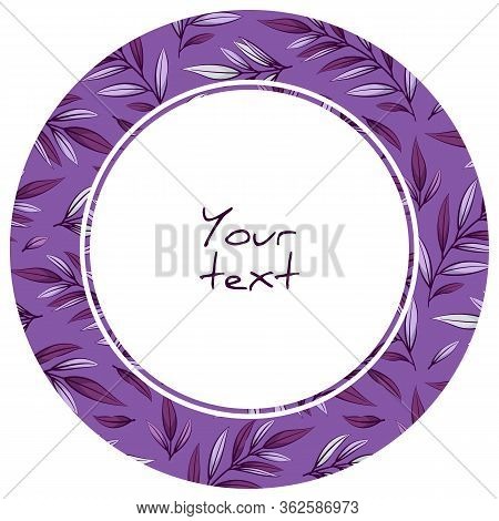 Round Frame Purple Vector & Photo (Free Trial) | Bigstock