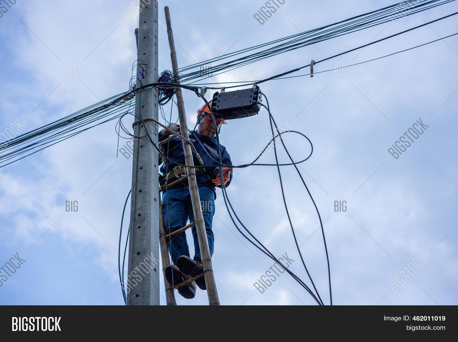 Telecoms Worker Shown Image & Photo (Free Trial) | Bigstock
