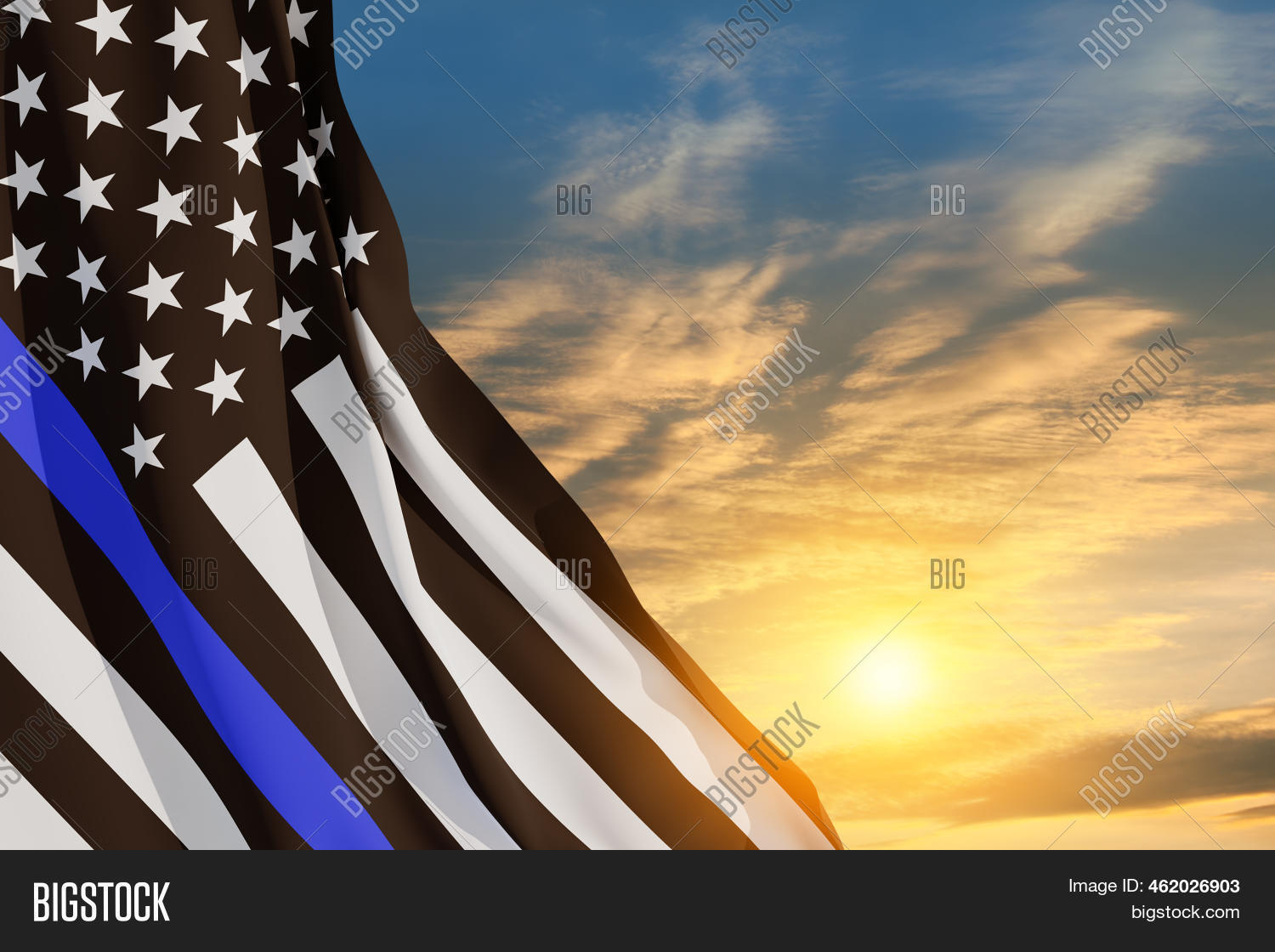 American Flag Police Image & Photo (Free Trial) | Bigstock