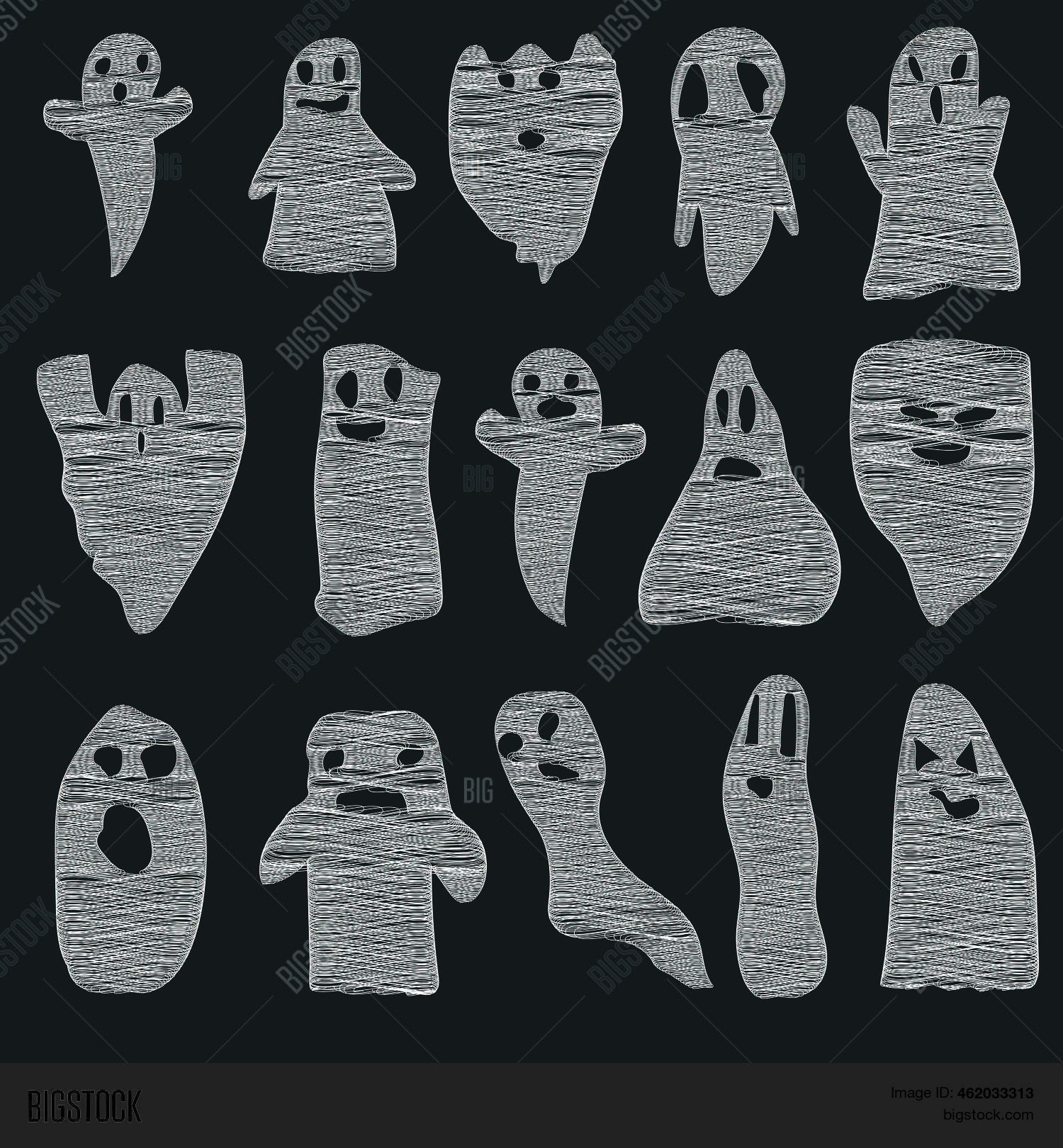 Monochrome Ghost Vector & Photo (Free Trial) | Bigstock