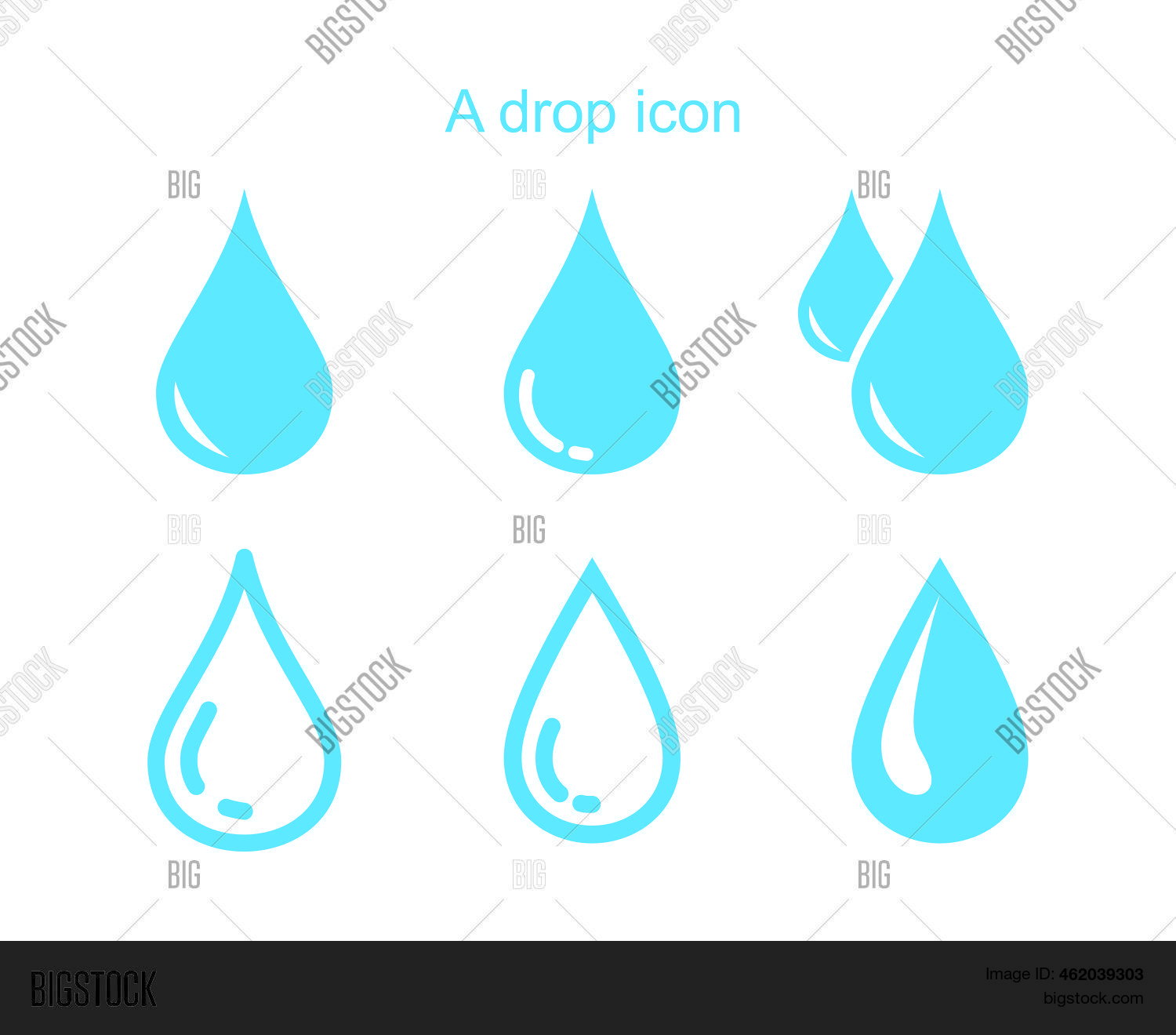 Drop Icon Template Vector & Photo (Free Trial) | Bigstock