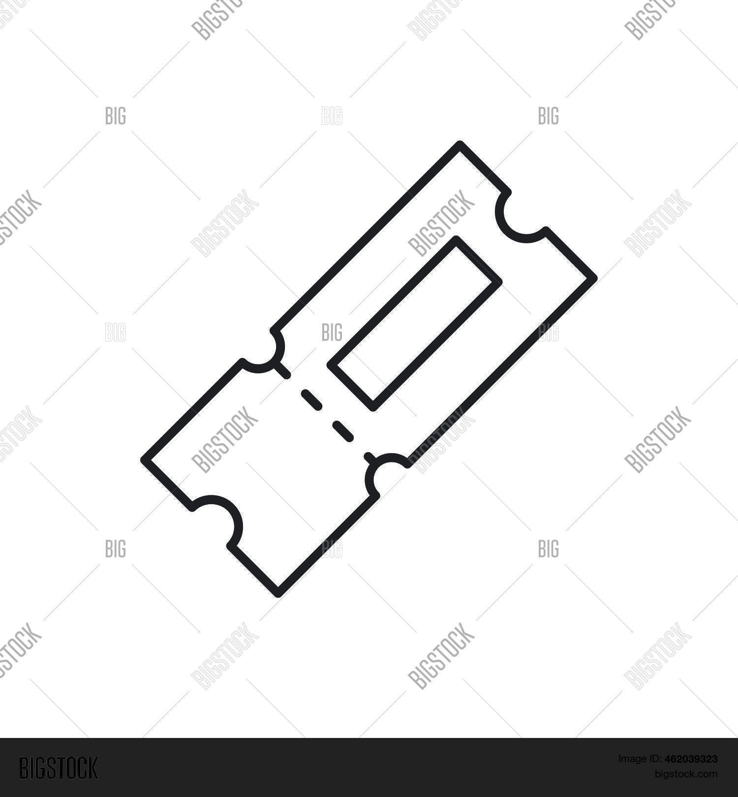Ticket Icon Template Vector & Photo (Free Trial) | Bigstock
