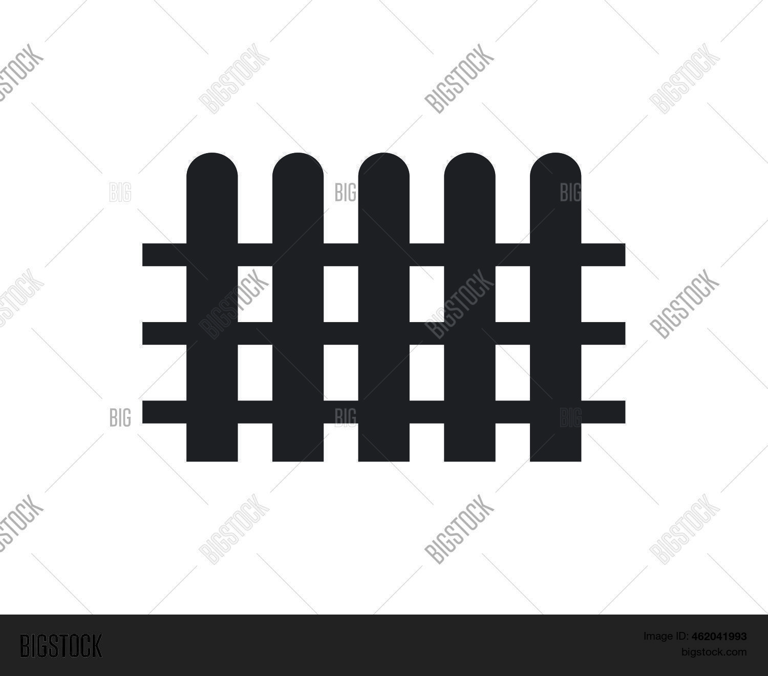 Fence Icon Template Vector & Photo (Free Trial) | Bigstock