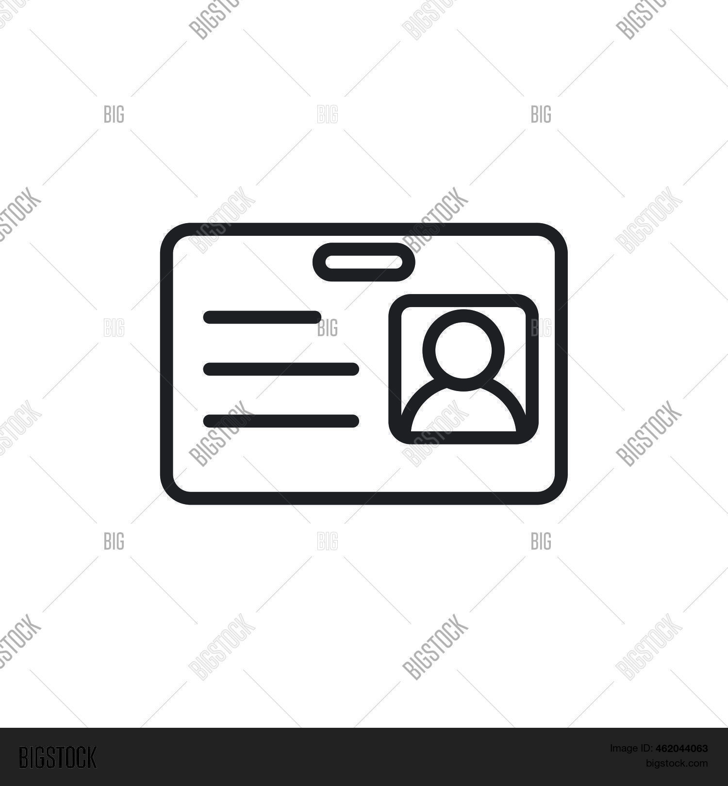 Name Tag Vector Icon Vector & Photo (Free Trial) | Bigstock
