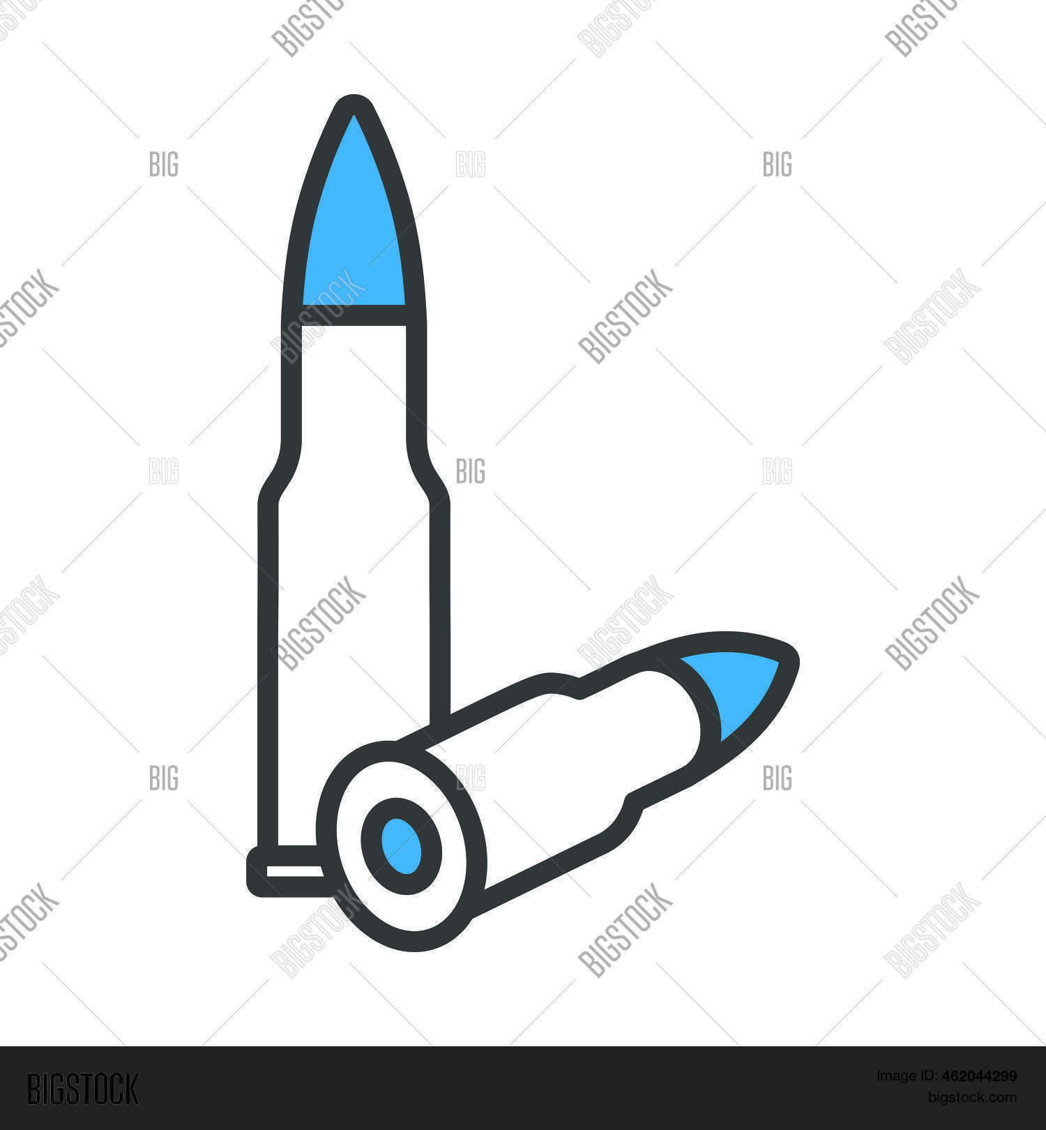 Rifle Ammo Icon. Vector & Photo (Free Trial) | Bigstock