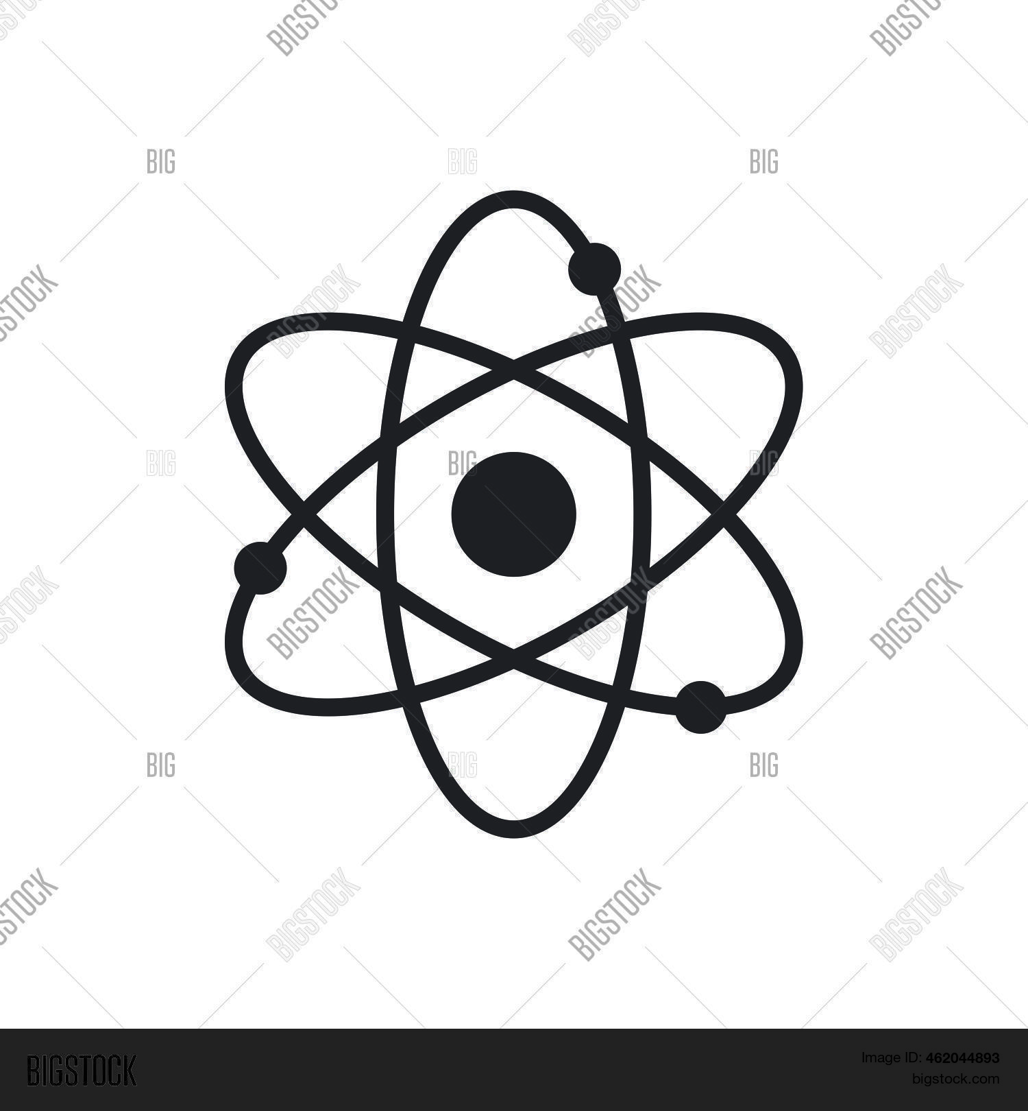 Atom Icon Template Vector & Photo (Free Trial) | Bigstock